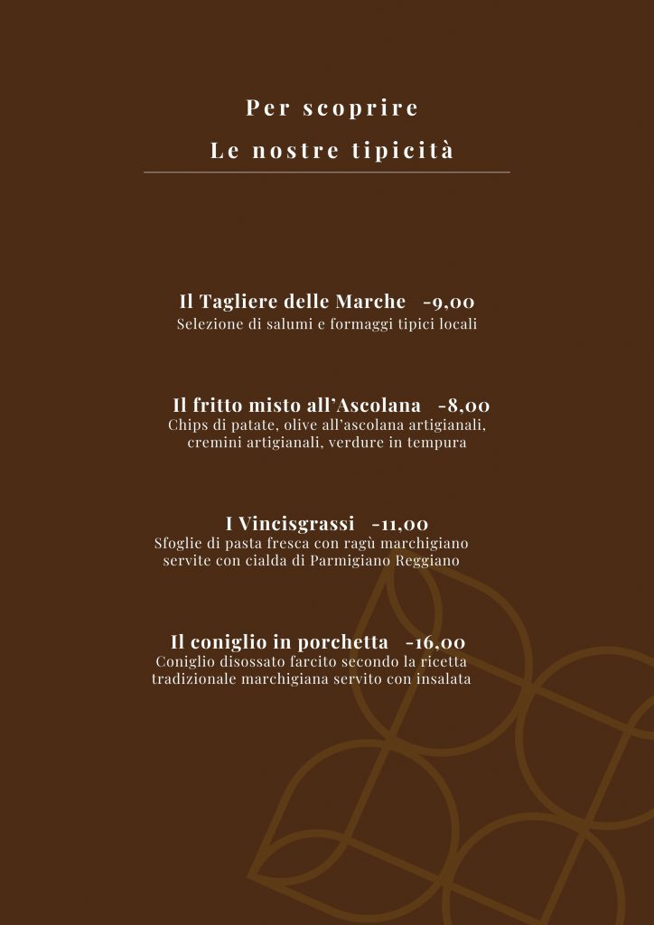 Menù Ristorante Centrale - Centrale Macerata Menù Ristorante