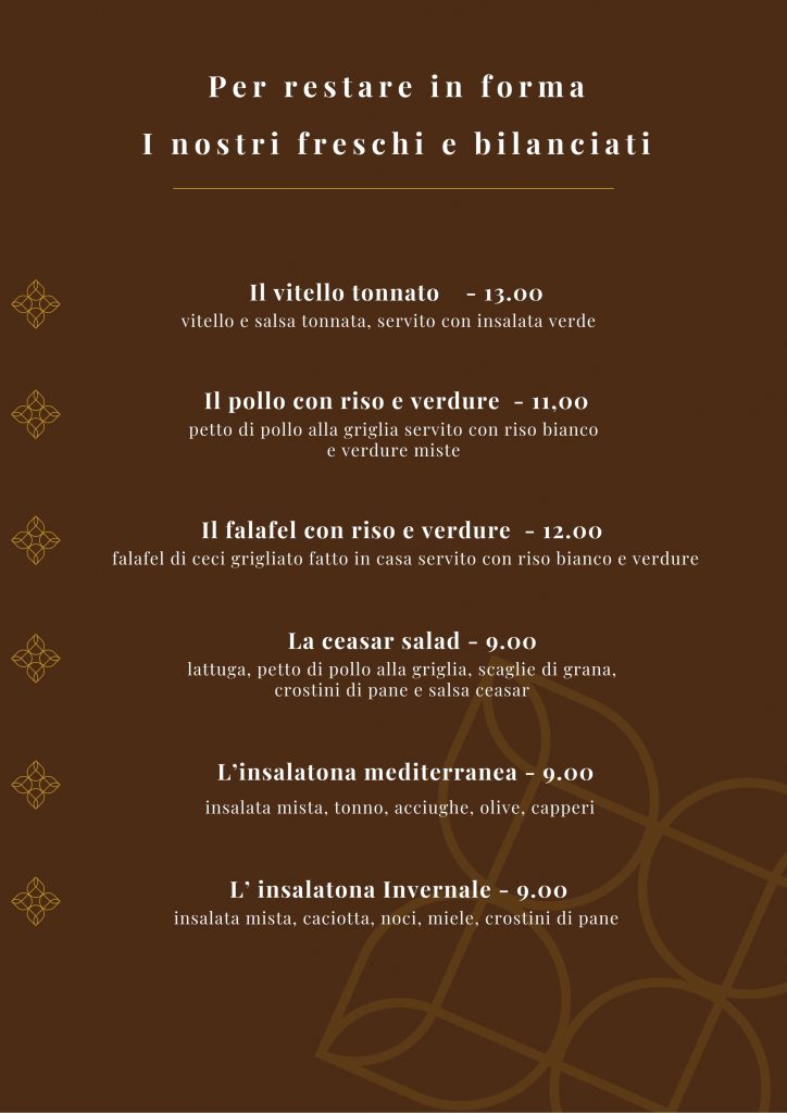 Menù Ristorante Centrale - Centrale Macerata Menù Ristorante