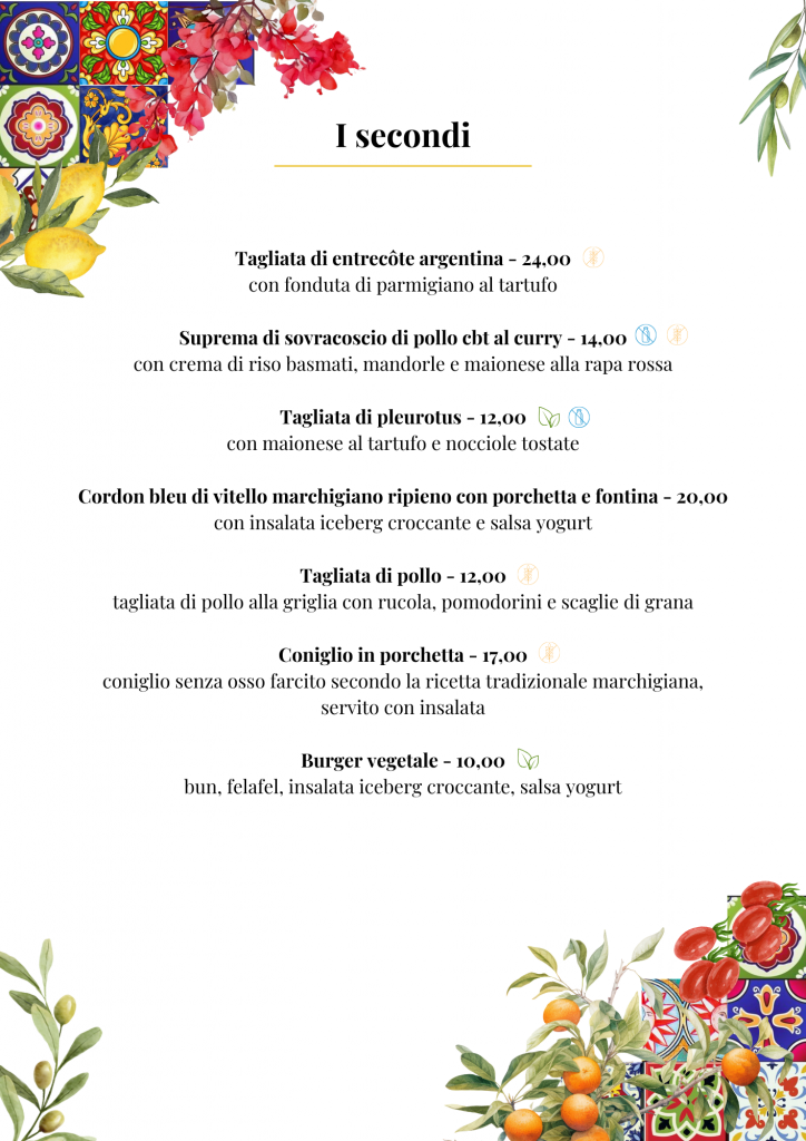 Menù Ristorante Centrale - Centrale Macerata Menù Ristorante